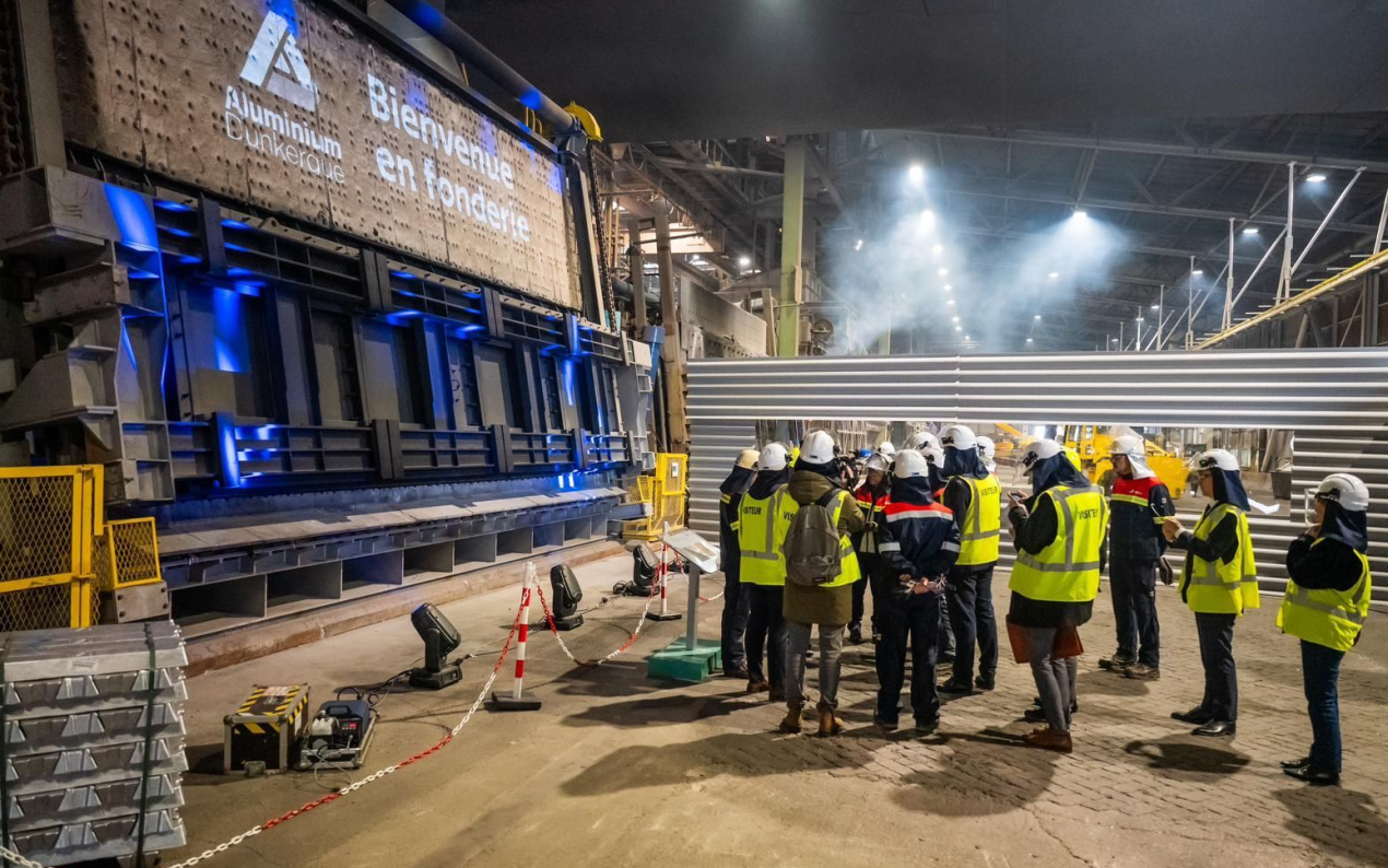 Aluminium Dunkerque inaugure son nouveau four,…